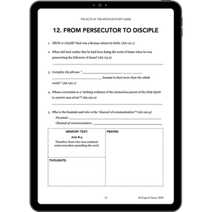 The Acts of the Apostles Study Guide – Pen of Inspiration